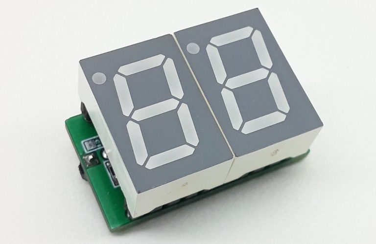 2 Digit Common Cathode 0.5" - 7 Segment Display Module (Multiplexed) - Electronics-Lab