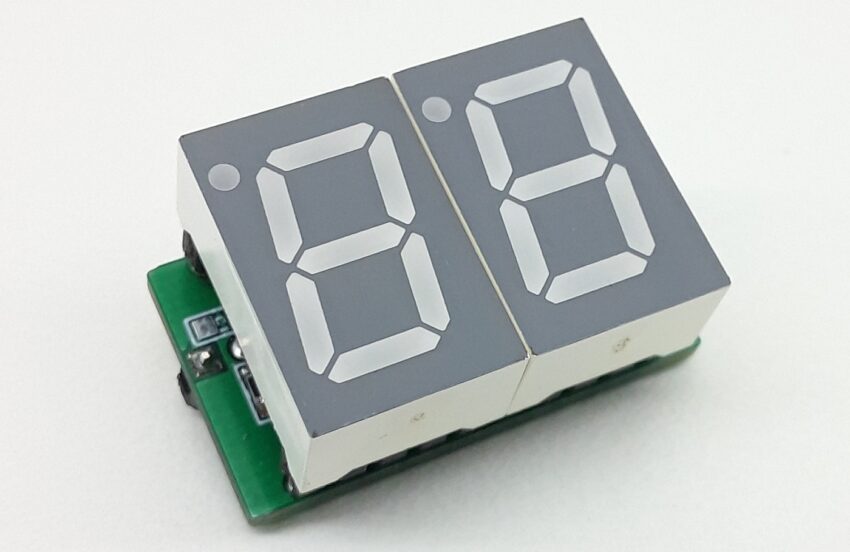 2 Digit Common Cathode 0.5" - 7 Segment Display Module (Multiplexed ...