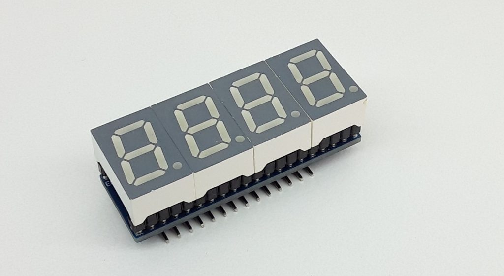 4 Digit Common Cathode 0.5" - 7 Segment Display Module (Multiplexed ...