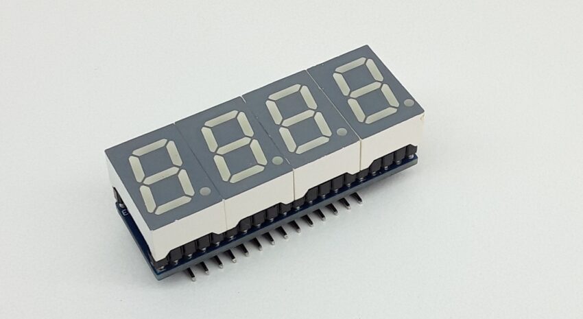 4 Digit Common Cathode 05 7 Segment Display Module Multiplexed