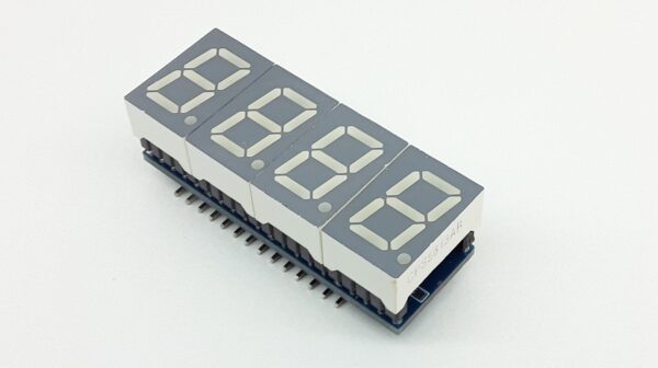 4 Digit Common Cathode 0.5" - 7 Segment Display Module (Multiplexed ...