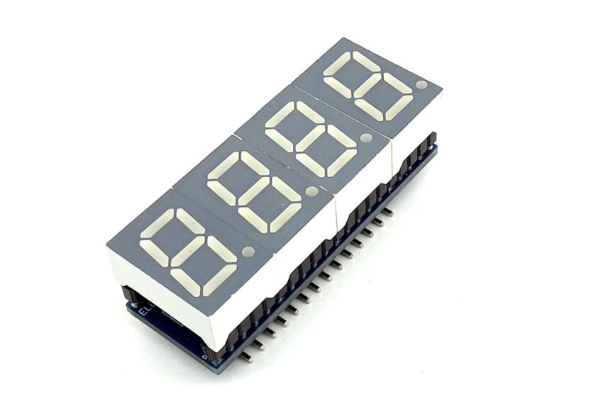 4 Digit Common Cathode 05 7 Segment Display Module Multiplexed