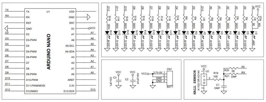 Pov Persistence Of Vision Open Source Arduino Nano Hardware