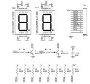 2 Digit Common Cathode 0.5" - 7 Segment Display Module (Multiplexed) - Electronics-Lab