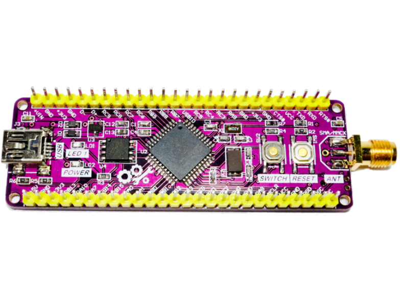 tinyWireless PIC32 Board Front - Electronics-Lab.com