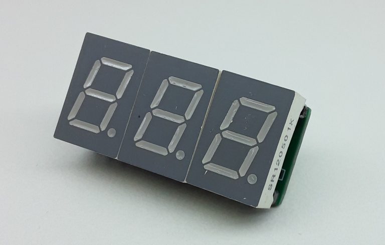 3 Digit Common Cathode 0.5" - 7 Segment Display Module (Multiplexed ...