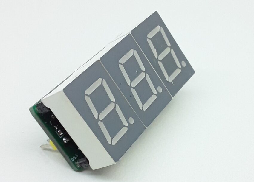 3 Digit Common Cathode 05 7 Segment Display Module Multiplexed