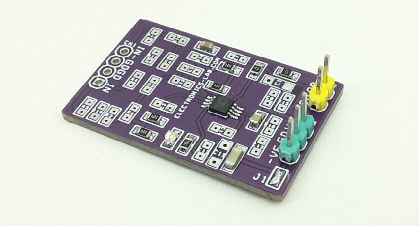 Universal OPAMP Board for SMD MSOP8 Package - Electronics-Lab