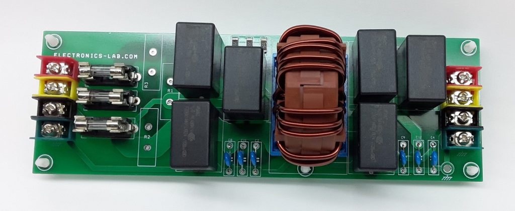 3 Phase (3 Wire) EMI Filter - 480VAC - Electronics-Lab
