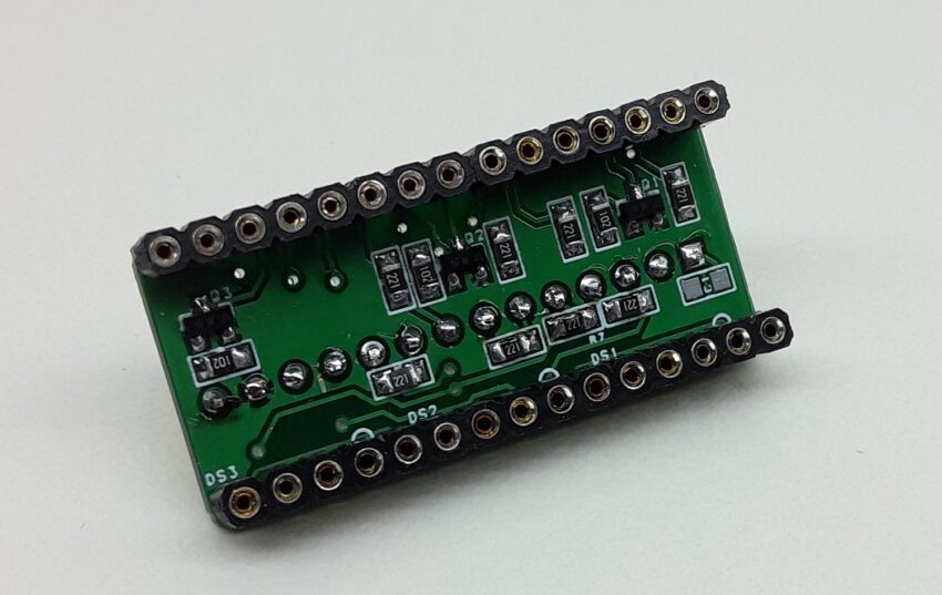 3 Digit Common Cathode 05 7 Segment Display Module Multiplexed