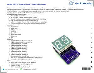 Arduino 2-Digit 0.5 Common Cathode 7 Segment Display Module ...