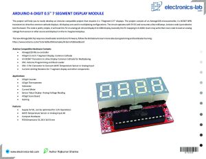 Arduino 4-Digit 0.5″ Common Cathode 7 Segment Display Module ...