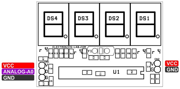 Arduino 4-Digit 0.5″ Common Cathode 7 Segment Display Module ...