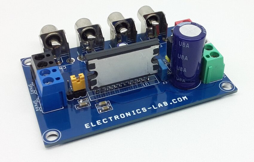 49W BTL 4 Channel Audio Power Amplifier - Electronics-Lab