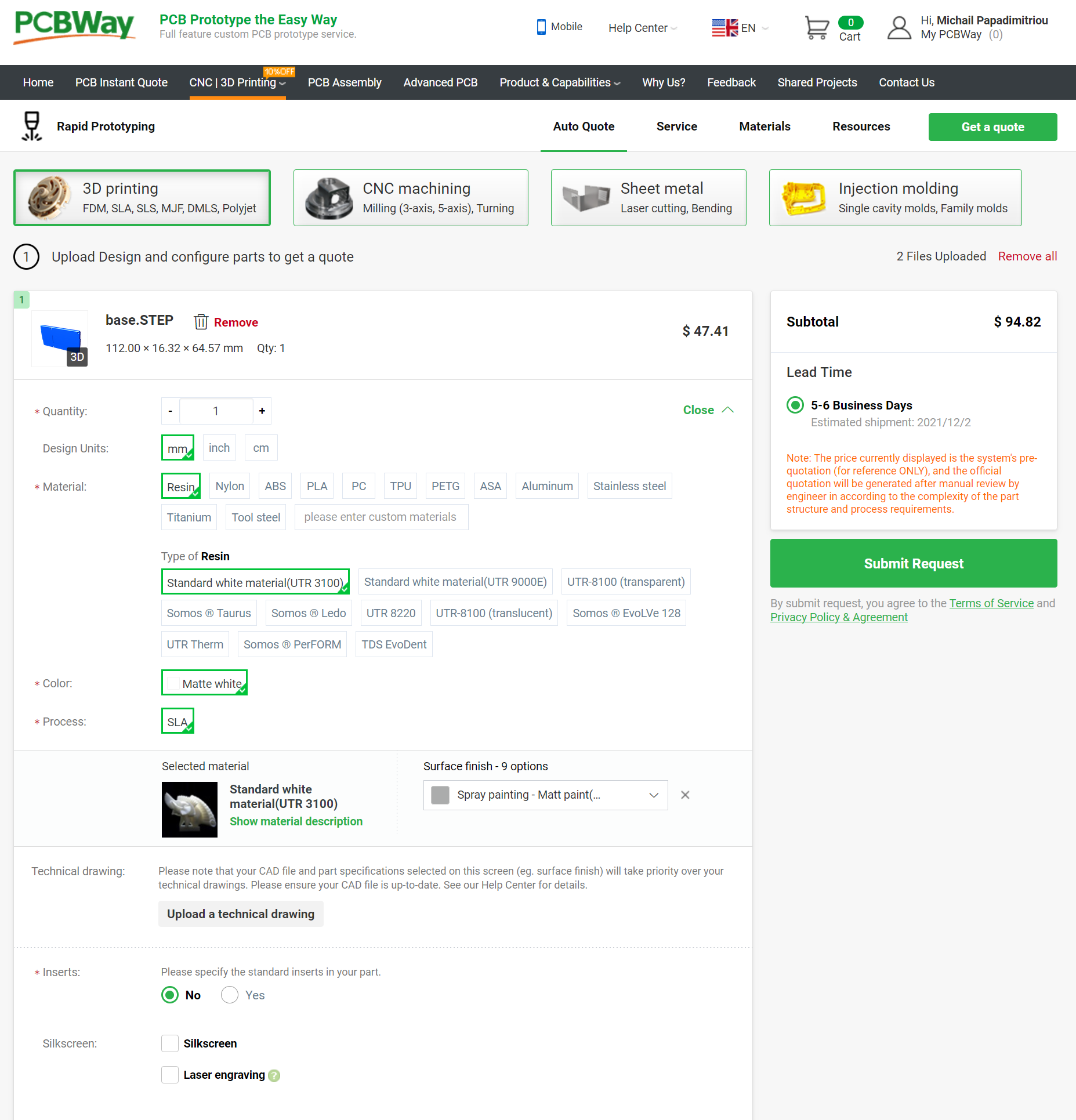PCBWay 3D Printing Service Review - Electronics-Lab