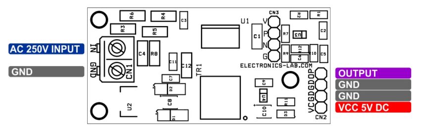 250V AC Isolated Voltage-Sensing Circuit with Single output (250V AC ...