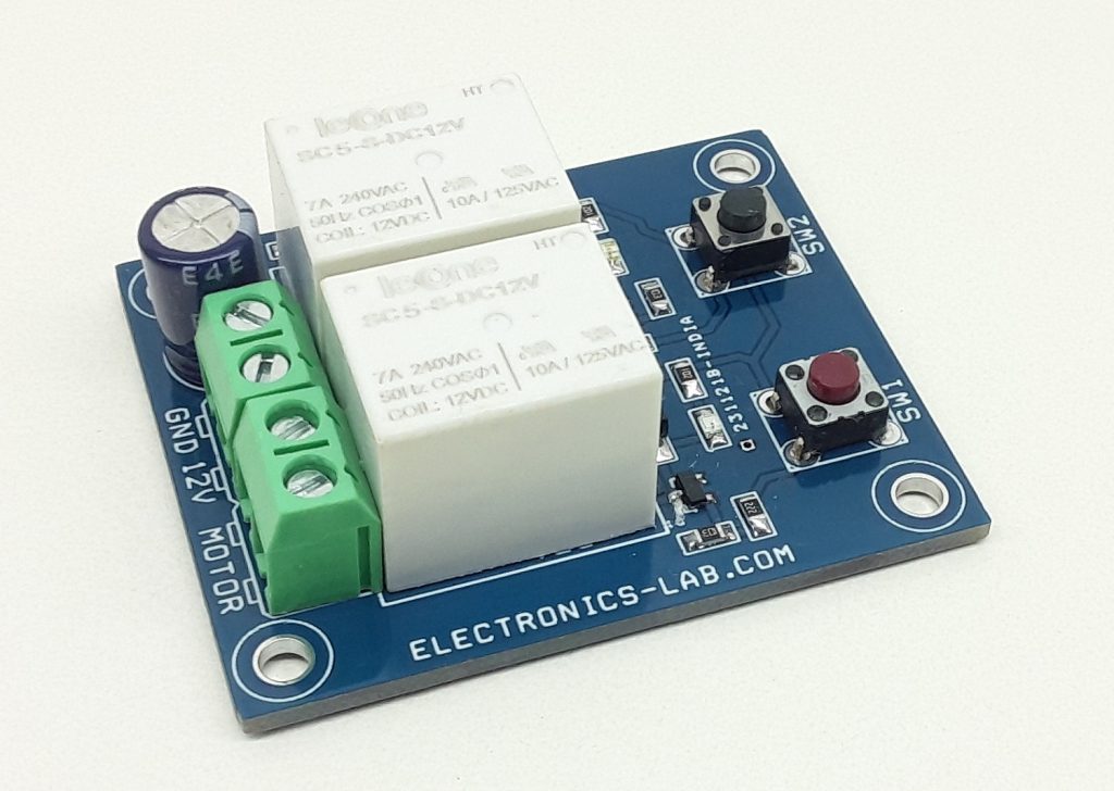 Low-Cost DC Motor Direction Controller with Fast Brake using 2 Relays ...