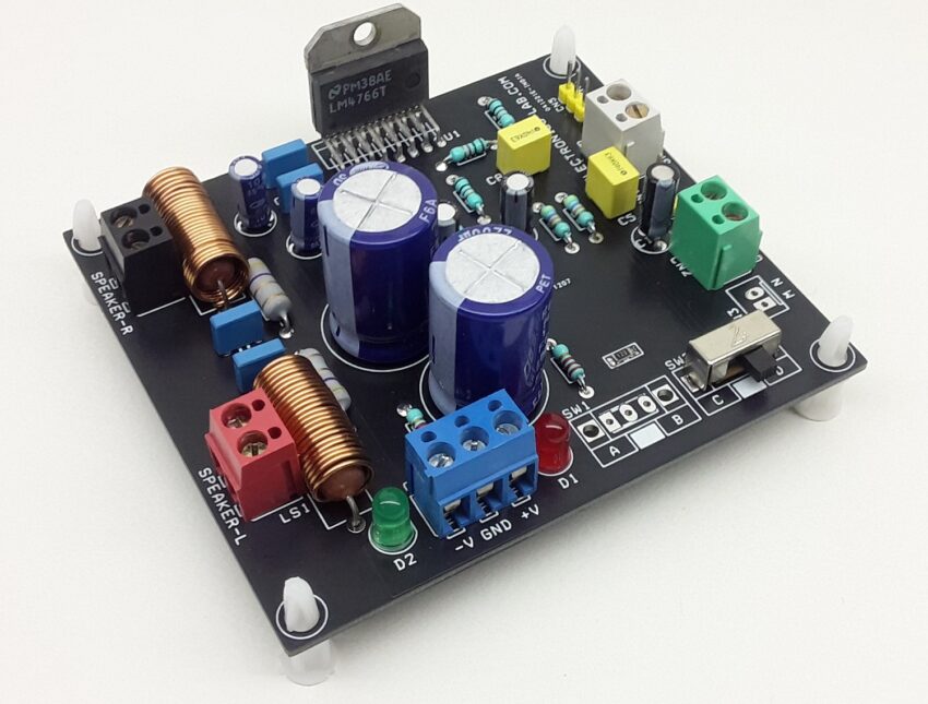 Dual 40W Audio Power Amplifier with Mute - Electronics-Lab