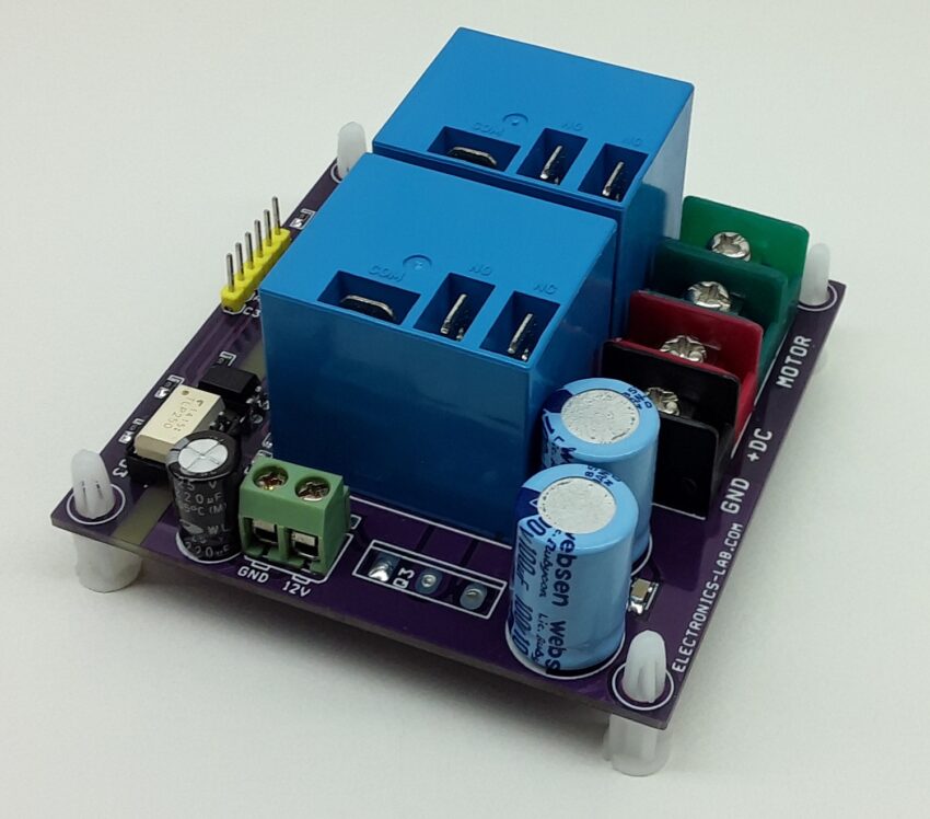 DC Motor Controller using Relay and MOSFET - Arduino Interface ...