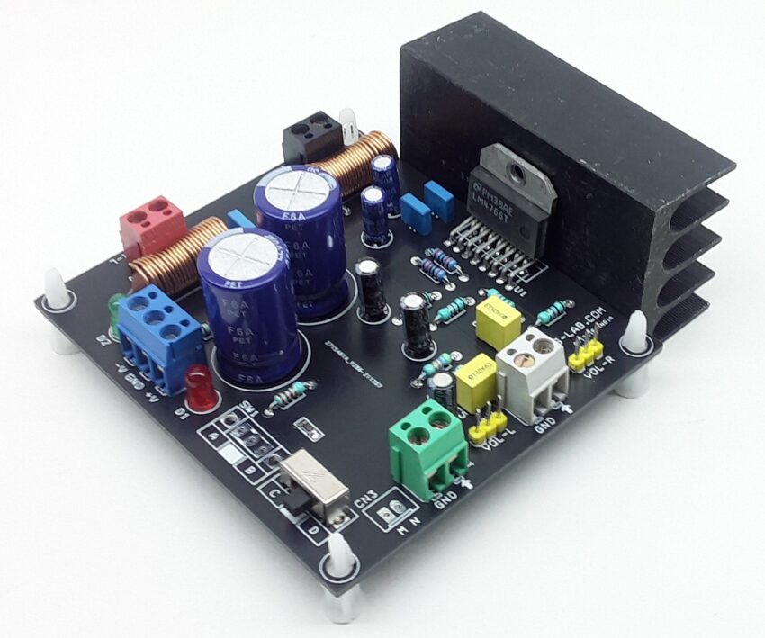 Dual 40W Audio Power Amplifier with Mute - Electronics-Lab