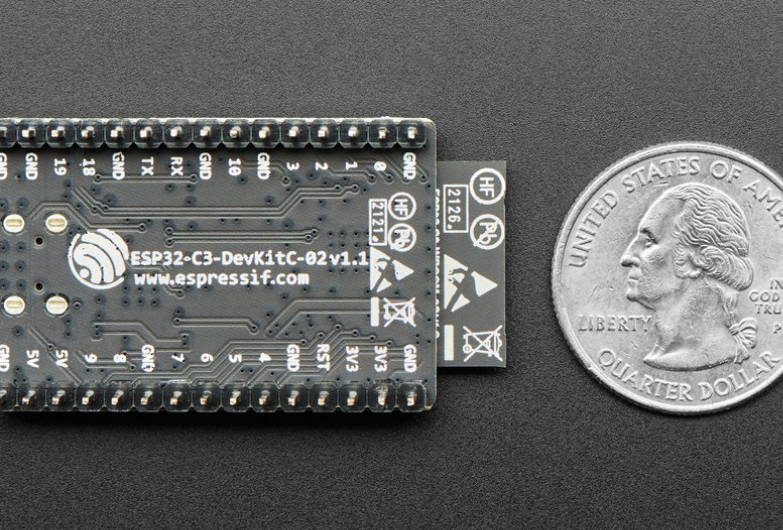 ESP32-C3 RISC V Developer Board Size - Electronics-Lab.com