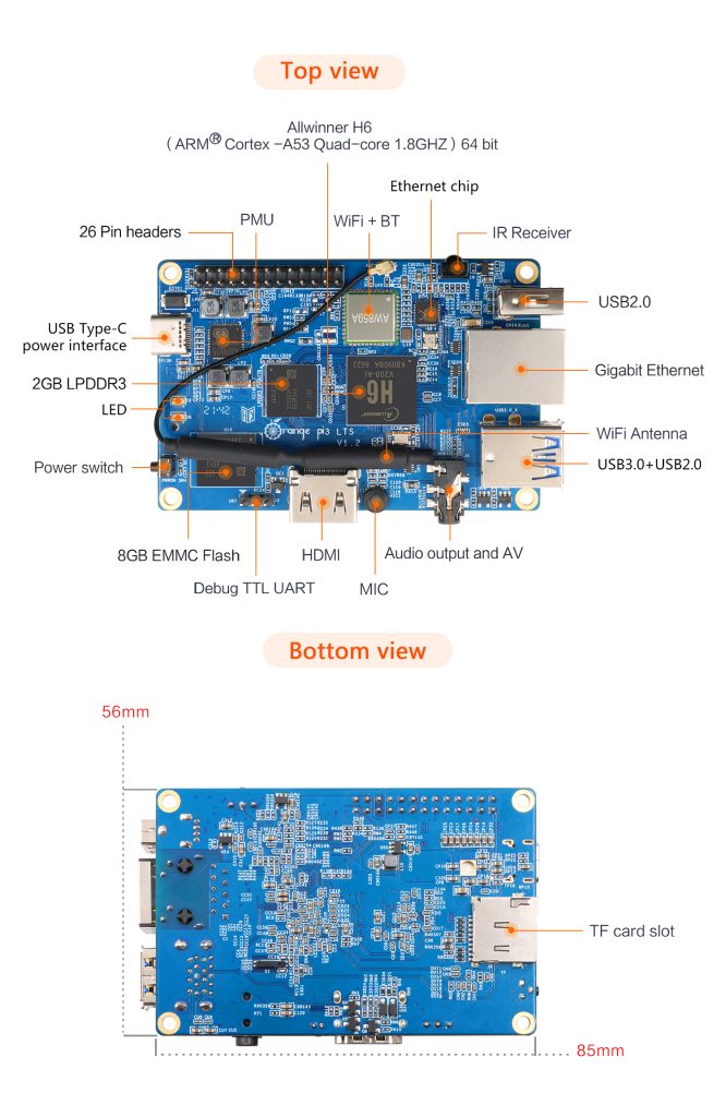 Orange Pi 3 LTS - Electronics-Lab.com