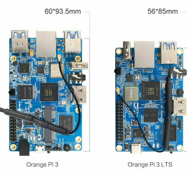 Orange-Pi-3 LTS vs Orange-Pi 3 - Electronics-Lab.com