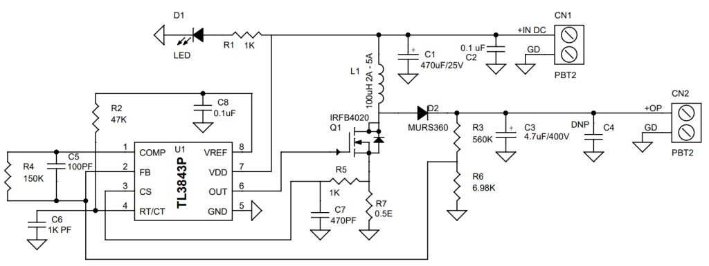 DC-HV DC Converter - 200V @ 20mA Output with 12V DC Input - Electronics-Lab