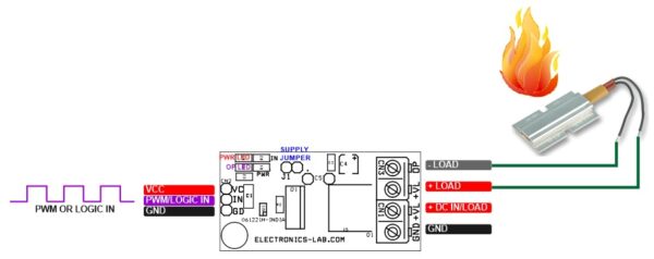 High Current MOSFET Based Power Switch with Gate Driver - Electronics-Lab