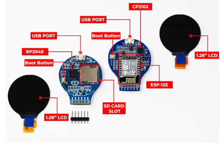 RoundyPi and RoundyFi LCD Display - Electronics-Lab.com