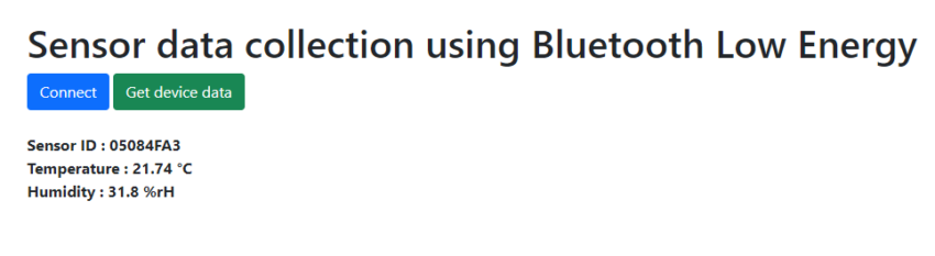 Sensor data collection from STM32 and SHT85 using Bluetooth Low Energy - Electronics-Lab