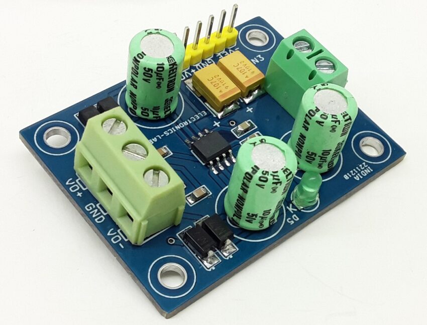 Audio Line Driver using DRV135 with Balanced Output - Electronics-Lab