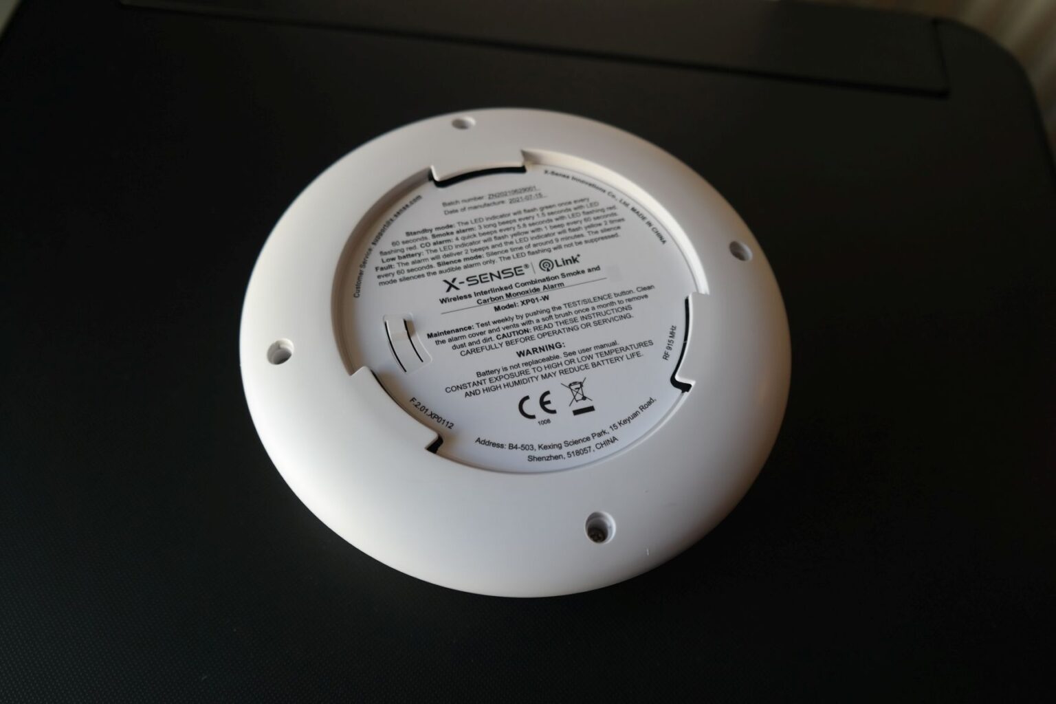 X-Sense XP01-W Smoke and Carbon Monoxide Alarm Detector with Up To 10 ...