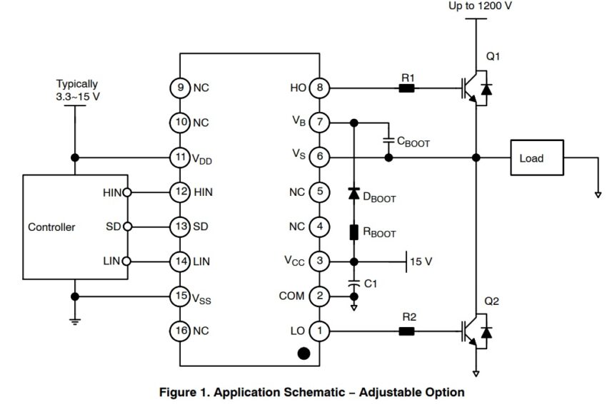 1200V High-Current Half-Bridge using FAN73912 - Electronics-Lab.com