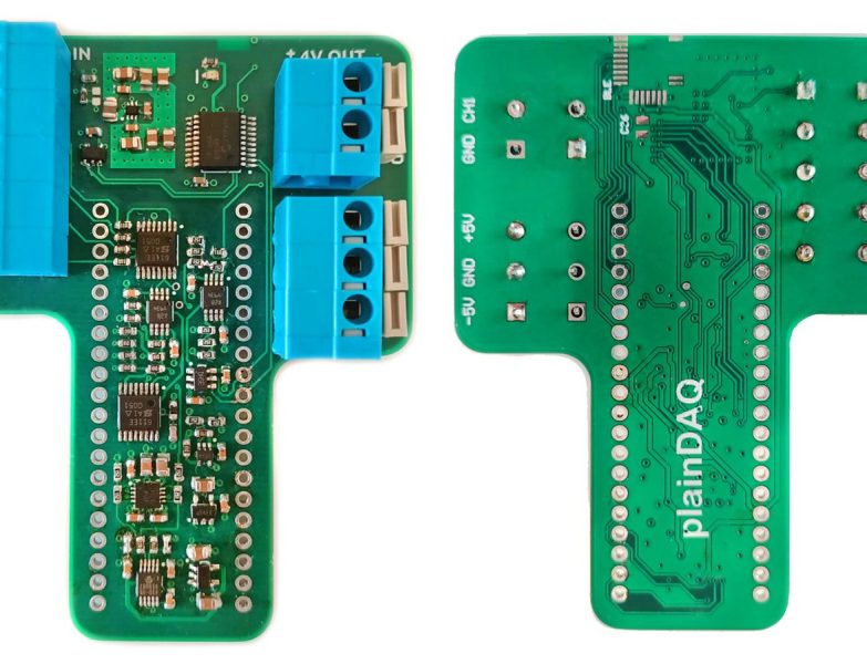 Plaindaq Carrier Board Top And Back View Electronics