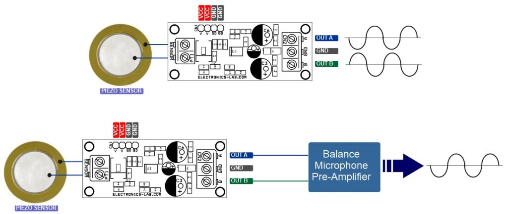 Piezo Element Amplifier for Guitar and Violin - Electronics-Lab