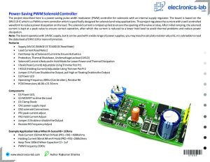 Power-Saving PWM Solenoid Controller - Electronics-Lab.com