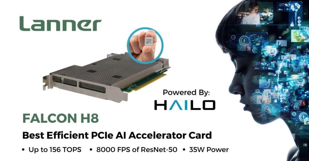 Lanner Electronics Launches Falcon H8 PCIe AI Accelerator Card, Powered ...