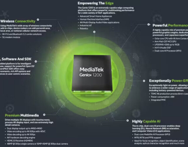 MediaTek Genio 1200 AIoT Chip Specs - Electronics-Lab.com