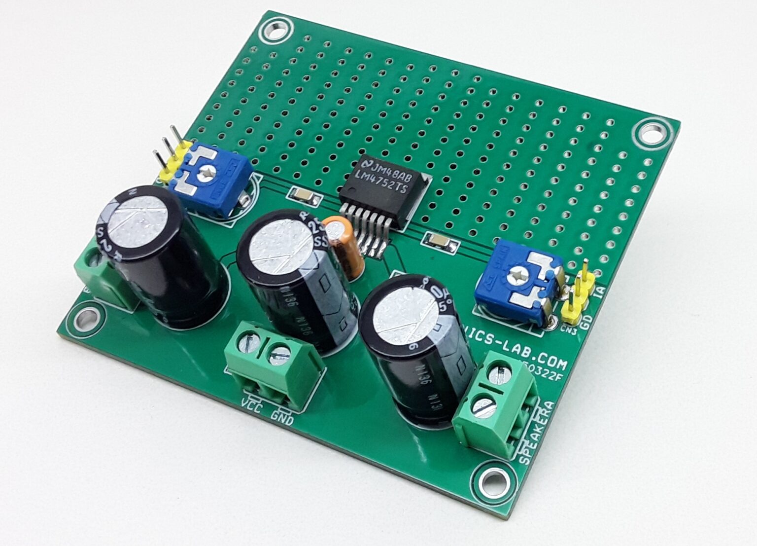 2.5W Stereo Audio Amplifier using LM4752 - Electronics-Lab