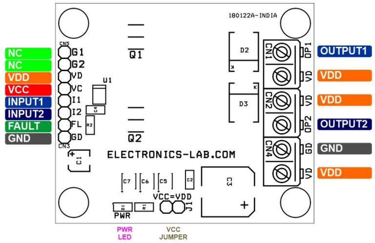 Dual MOSFET Driver - Two Channel DC SSR Using MOSFETS & Gate Driver ...