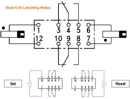 Dual Coil Latching Relay Operetions - Electronics-Lab.com