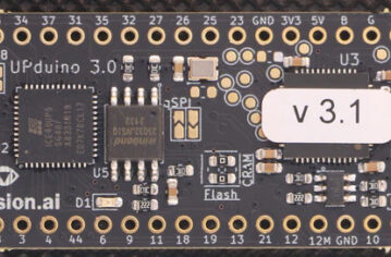 Front side of UPduino 3.1 - Electronics-Lab.com