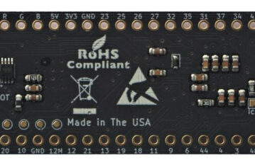 Back side of UPduino v3.1 - Electronics-Lab.com
