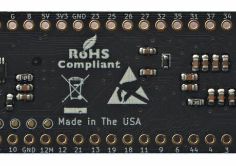 Back side of UPduino v3.1 - Electronics-Lab.com