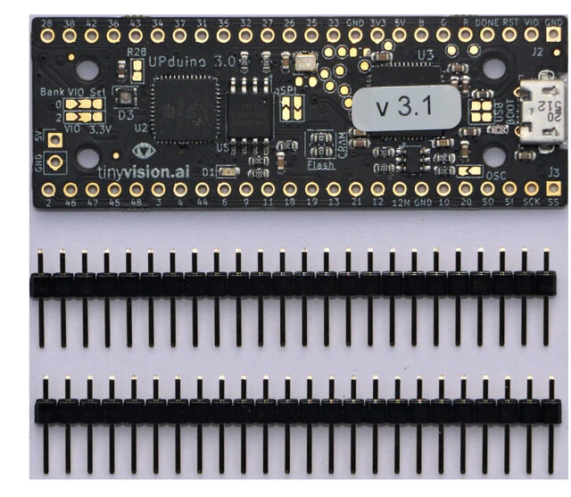 UPduino v3.1 with the in-box 24 pins. - Electronics-Lab.com