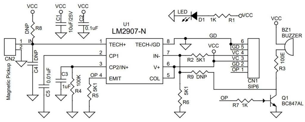 Over Speed Sensor - Over Speed Alarm using Magnetic Pickup Sensor ...