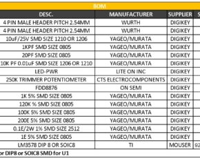 bom - Electronics-Lab.com
