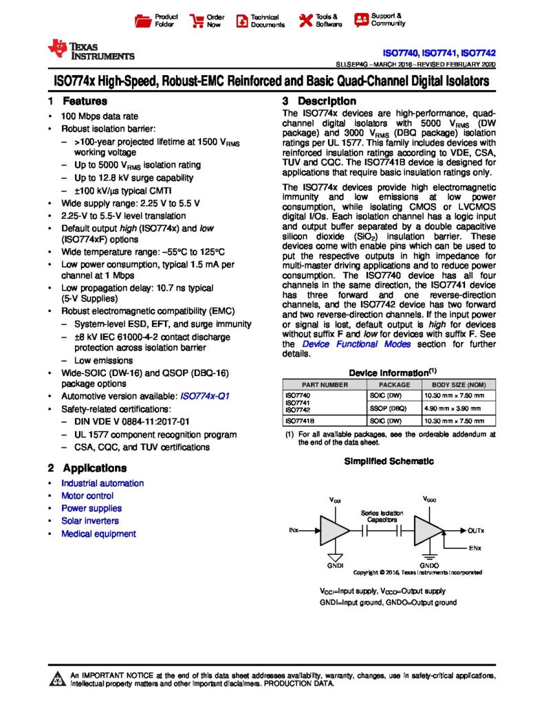 iso7741 - Electronics-Lab.com