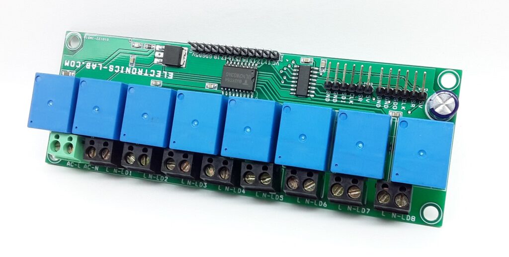 Really Large Size 7 Segment Display with SPI Interface - 8 Channel SPI ...